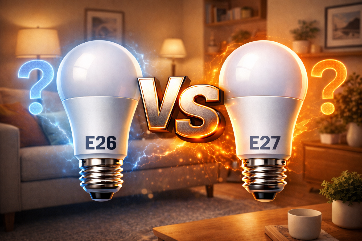 e26 v e27 bulb